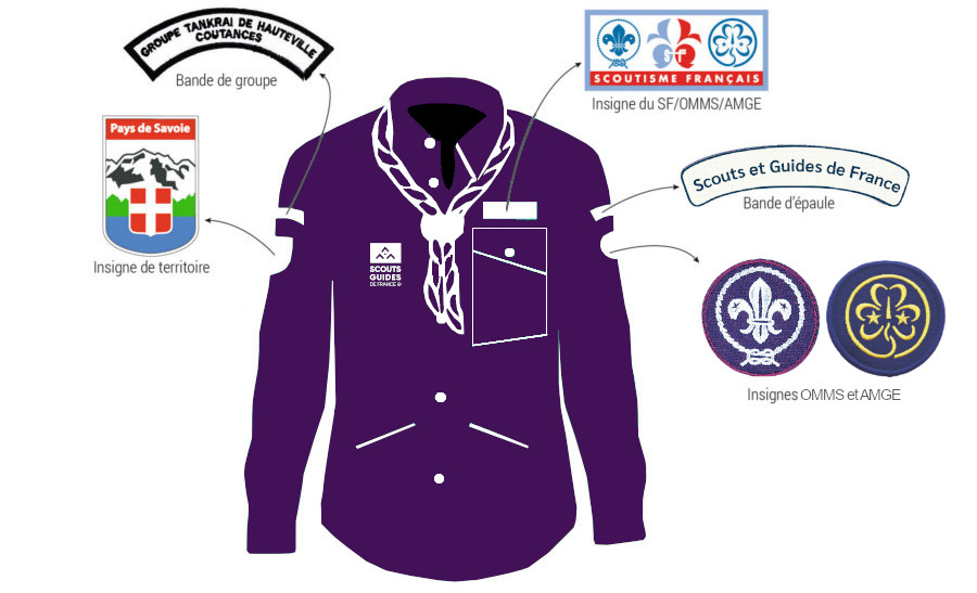 Des insignes SGDF bien placés - La boutique du scoutisme